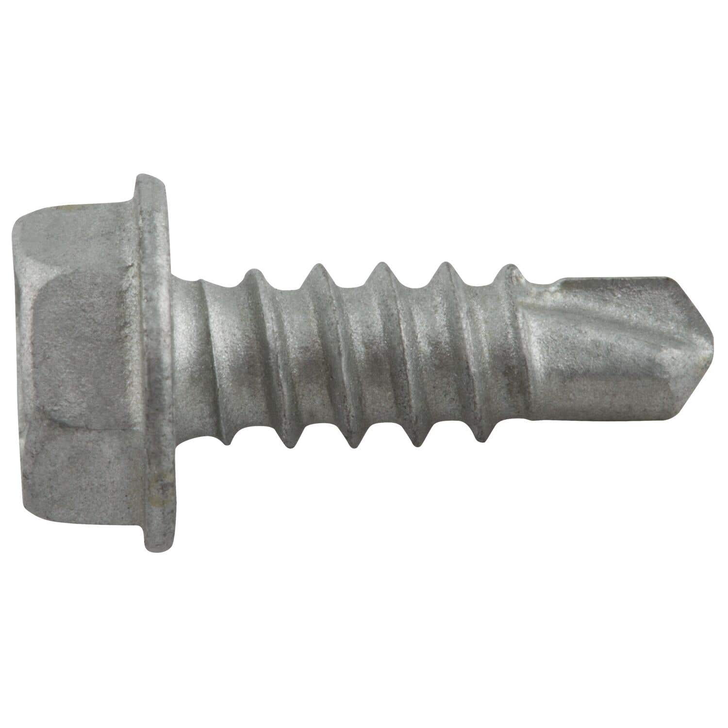 #8-18 x 1/2" Self-Drilling Screws, 1/4" Hex Washer Head, #2 Point, Case ...