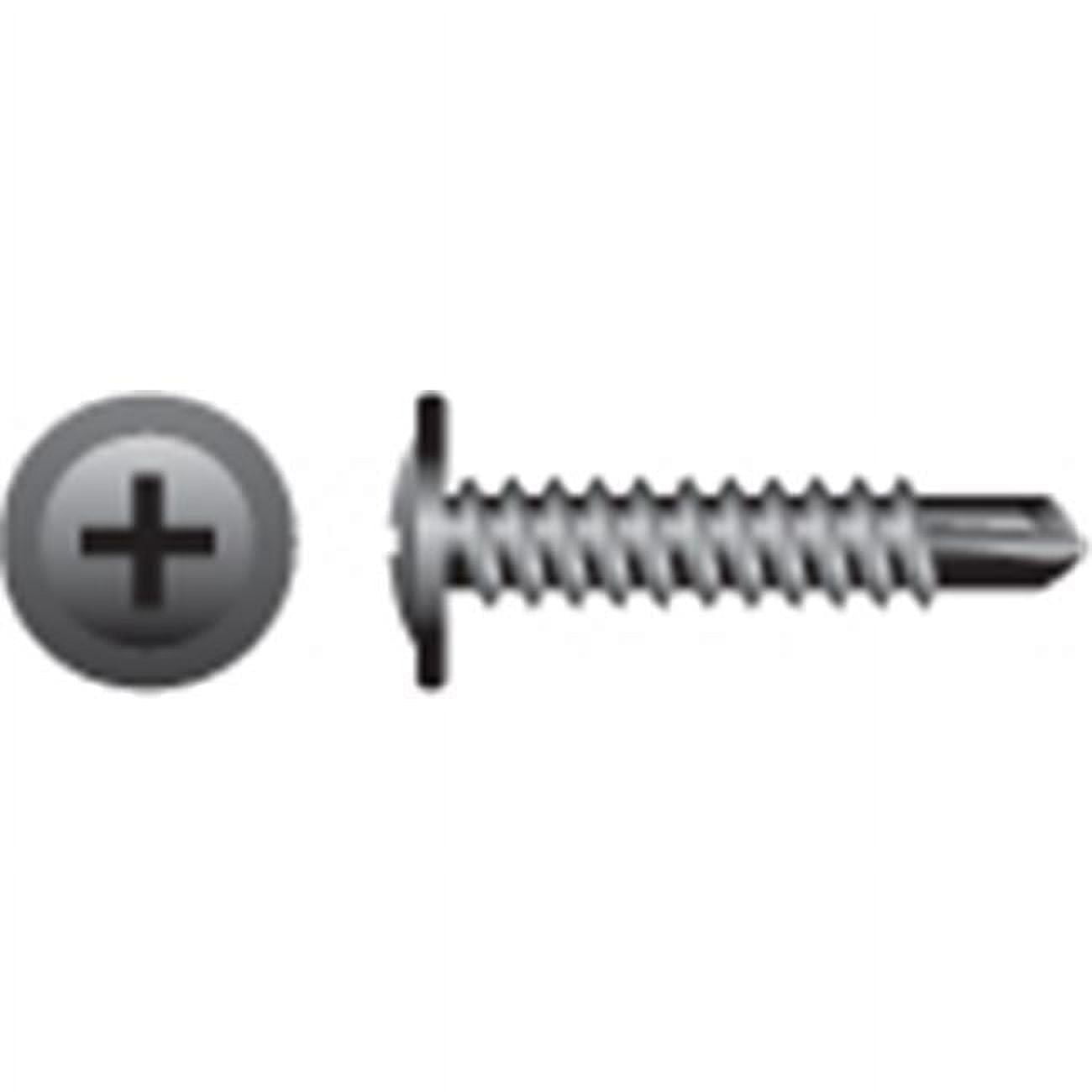 8-18 x 1.25 in. Phillips Modified Truss R-W Head Screws Black Oxide ...