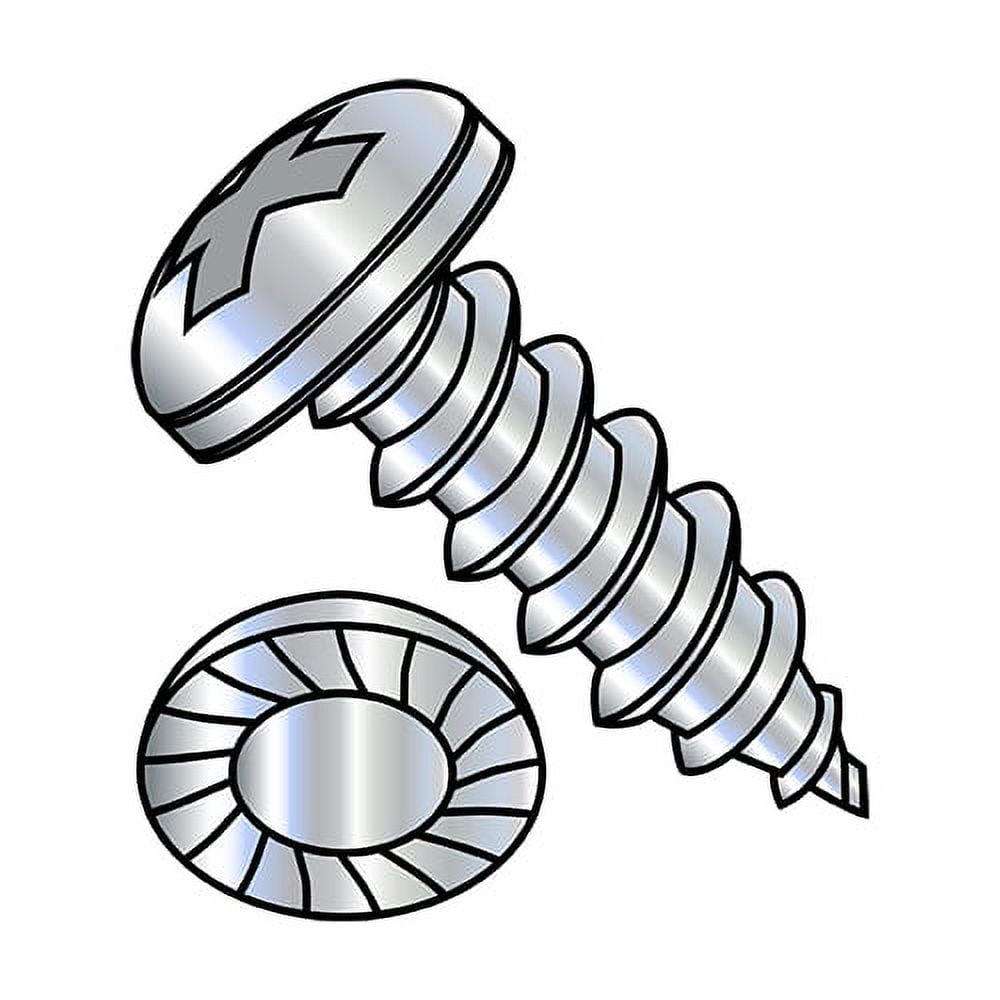 8-18X1/2 Phillips Pan Serrated Self Tapping Screw Type AB Fully ...