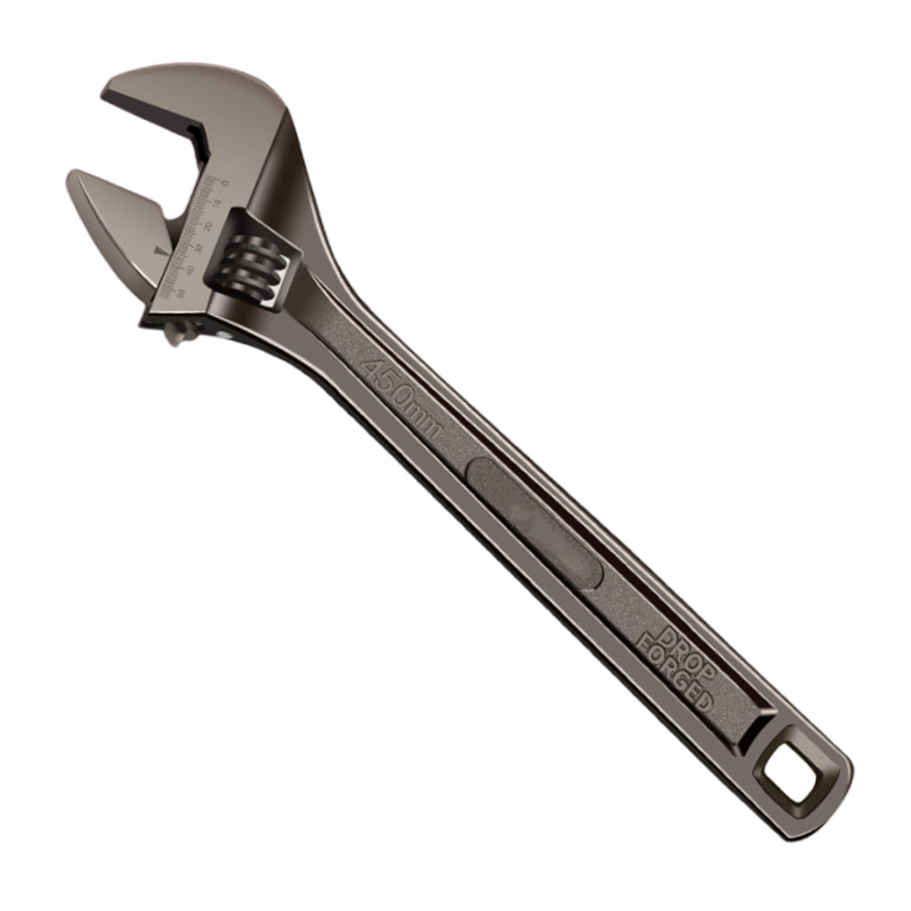 8-18inch Adjustable Wrench Wide Jaw Opening Precise Jaw Design Grips ...