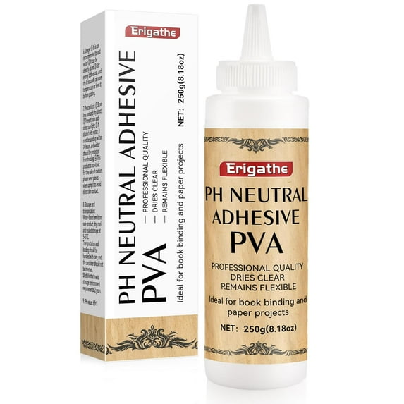 8.18oz Book Glue,Neutral PH PVA Adhesive, Acid-Free, All-Purpose, Dries ...
