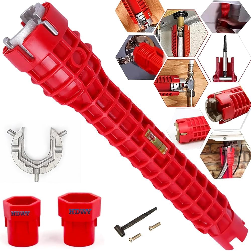 8 in 1Multifunctional Kitchen Faucet Sink Basin Wrench, Kitchen Drain ...