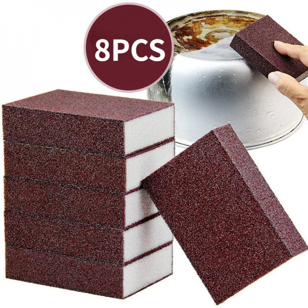8/1Pcs Magic Sponge Eraser Carborundum Removing Rust Cleaning Brush ...