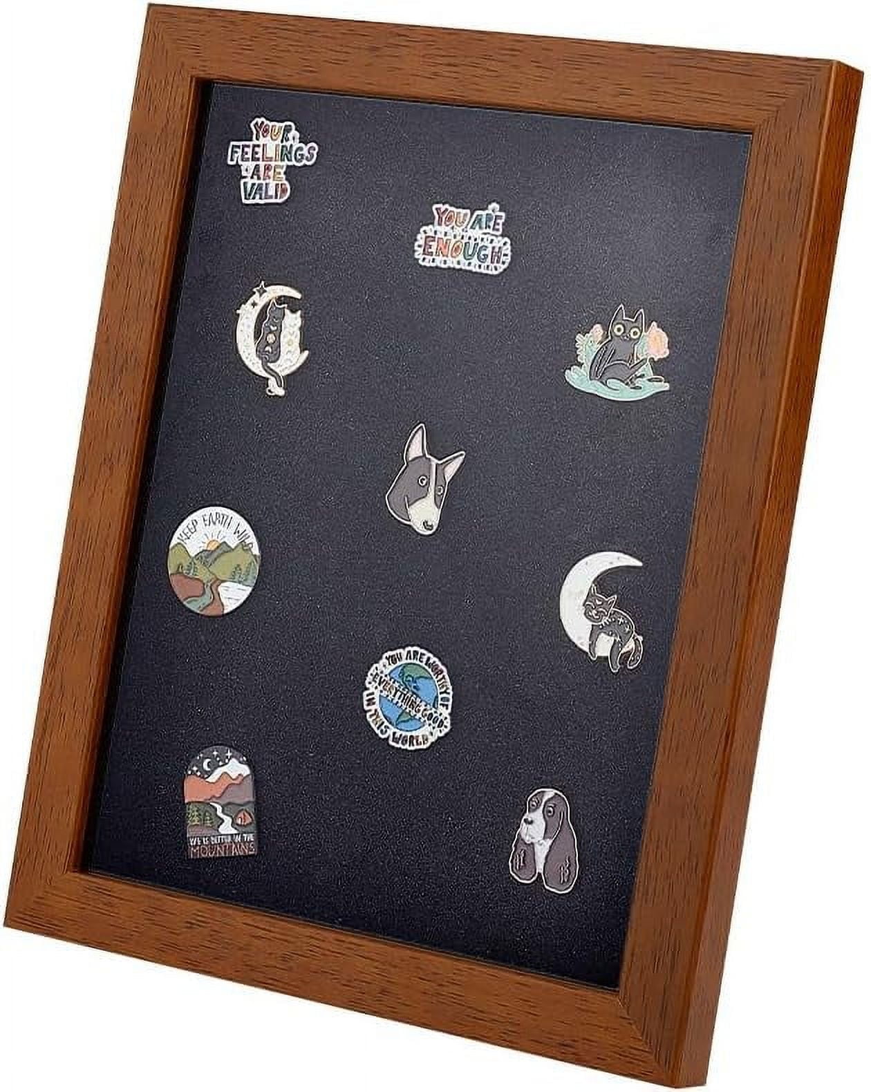8.1x10 inch Pin Display Case Medal Display Frame Wood Picture Frame ...
