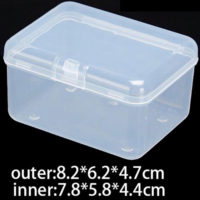 8.2*6.2*4.7cm Packaging Box Chip Box Storage Transparent Plastic PP ...