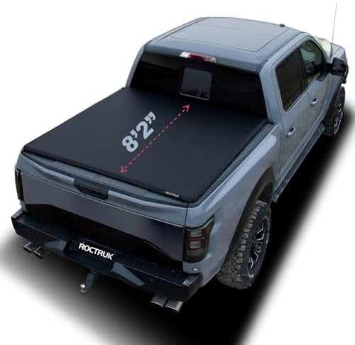 8'2"/98.3" Soft Roll Up Tonneau Cover Compatible for 2003-2025 Dodge ...