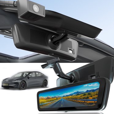 AUTO-VOX V5 Mirror Dash Cam Front and Rear,9.35’’ Full Laminated Touch ...