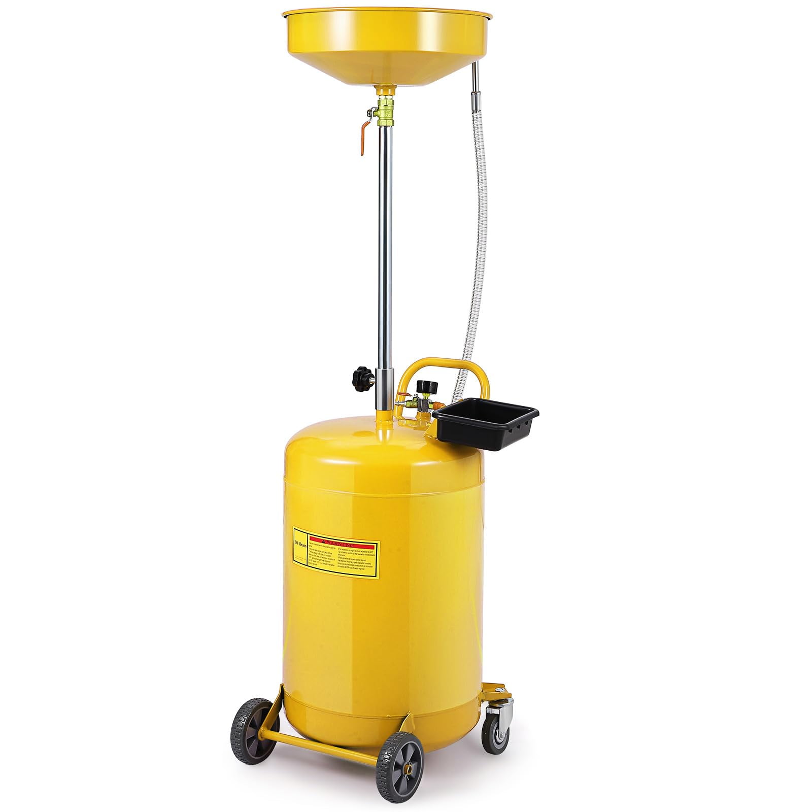 8/20-Gallon Waste Oil Drain Tank, Air Operated Portable Oil Drainer ...