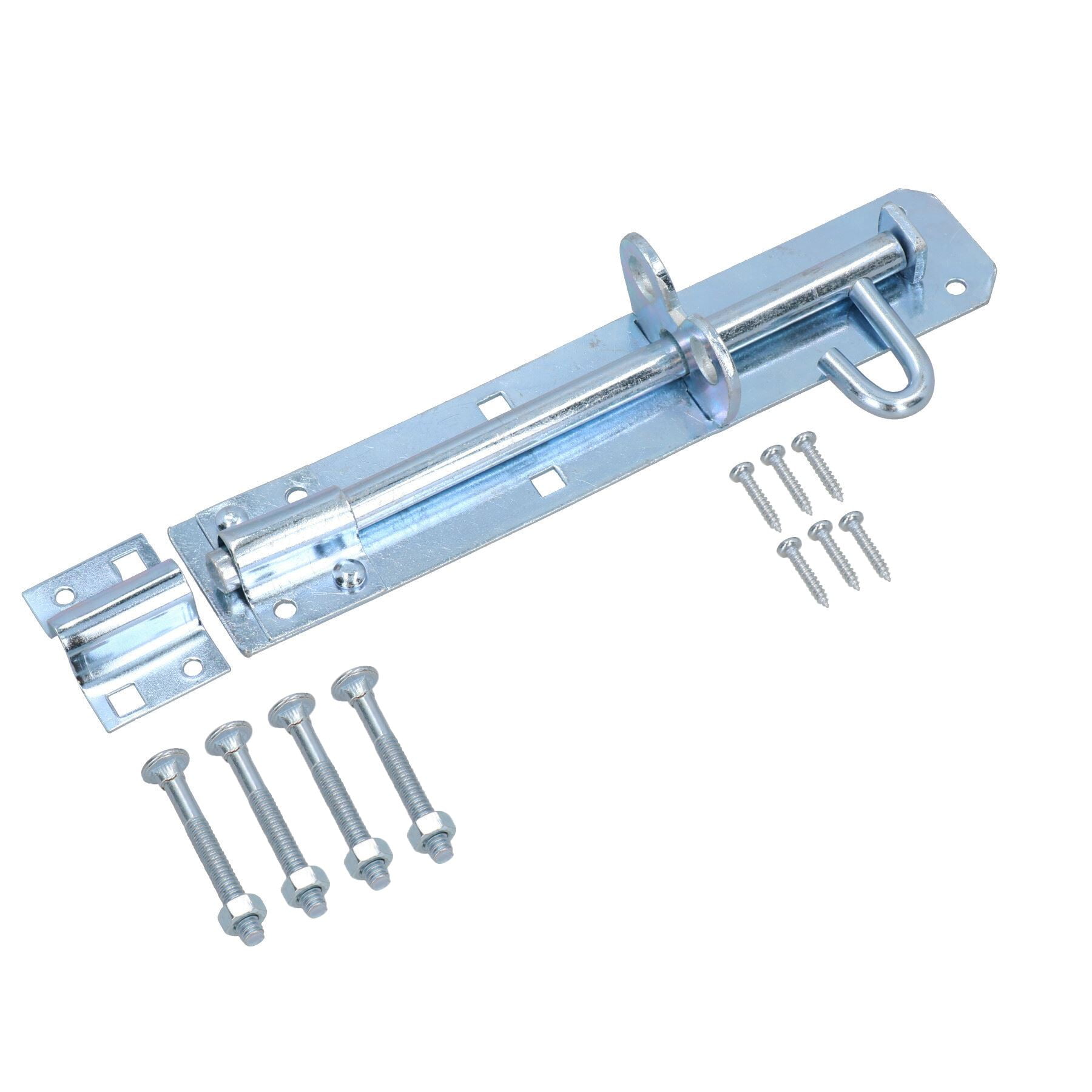 8” (200mm) Galvanised Brenton Slip Bolt Padbolt Slide Latch Lock Sheds ...