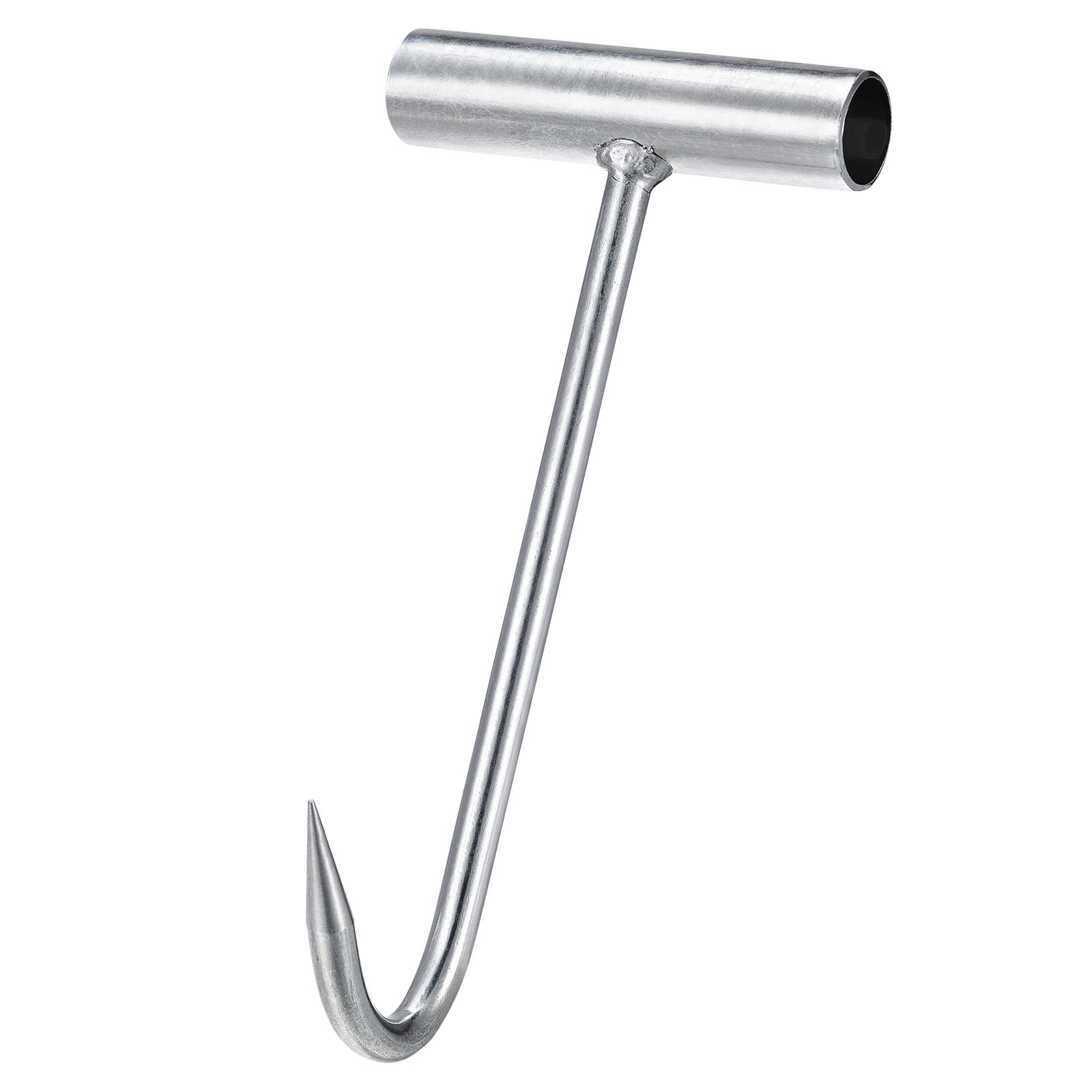 8"(200mm) T-Handle Meat Boning Hook, Galvanized T Hooks for Butcher ...