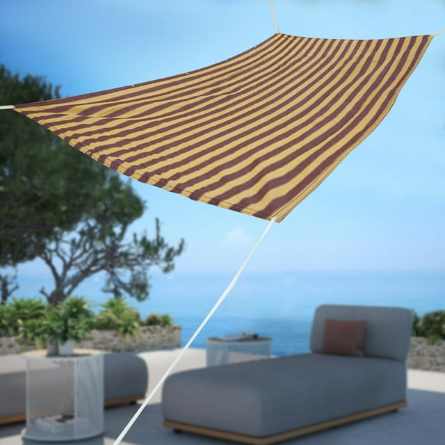 8×20ft Outdoor Sun Shade Cloth, Heat Resistant HDPE Cloth, Reinforced ...
