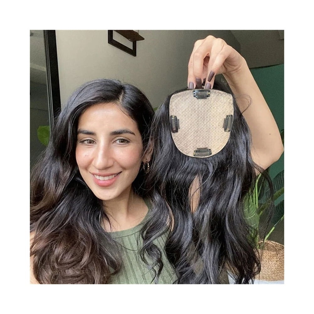 8-22 Inch Wavy Curly Hair Toppers for Women with Thinning Hair 15×16CM ...