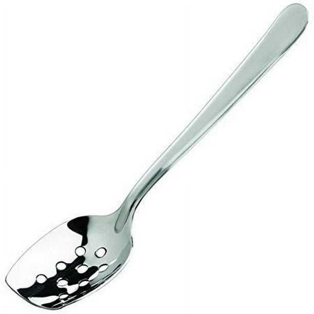 Winco SPS-P8, 8-Inch Perforated Slanted Plating Spoon, Stainless Steel ...