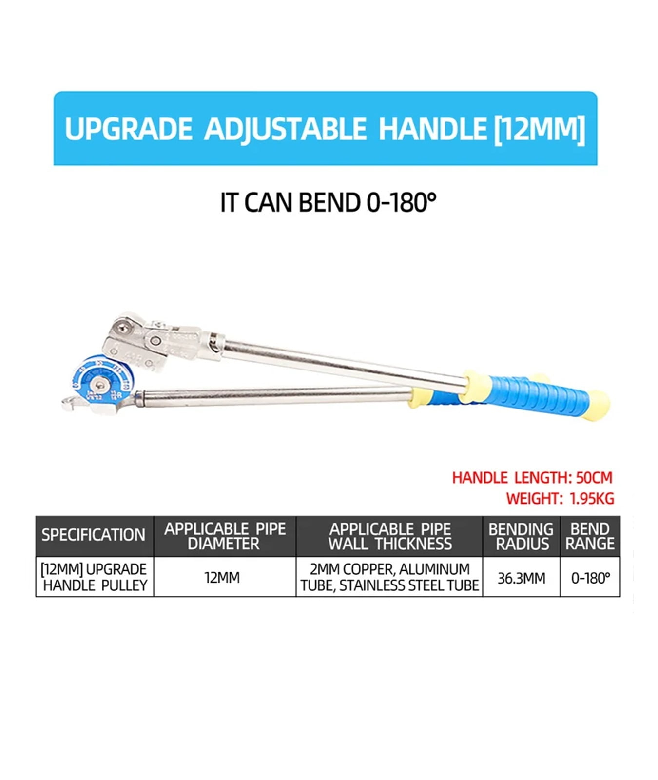 8-22mm Manual Stainless Steel Pipe Bender, Multifunction Copper Tube ...