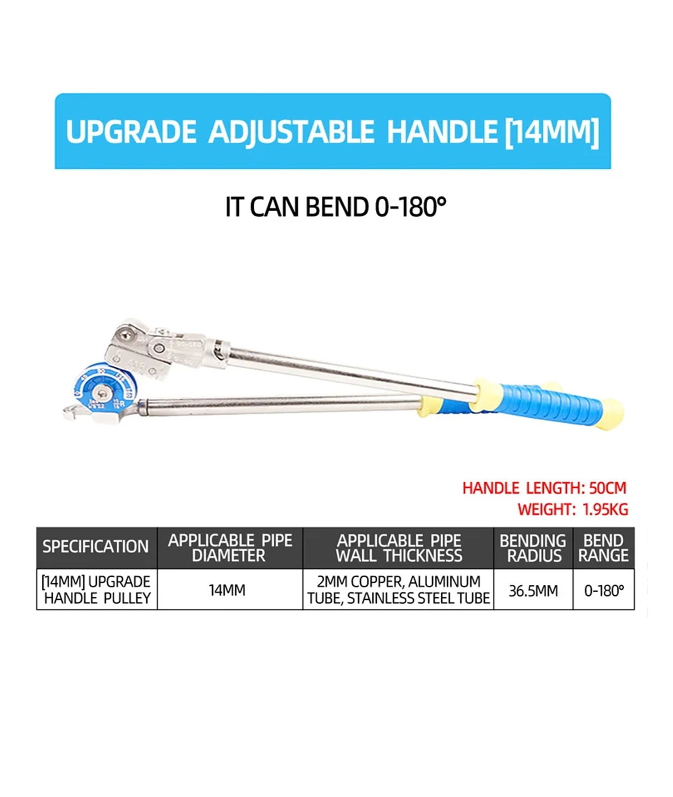 8-22mm Manual Stainless Steel Pipe Bender, Multifunction Copper Tube ...