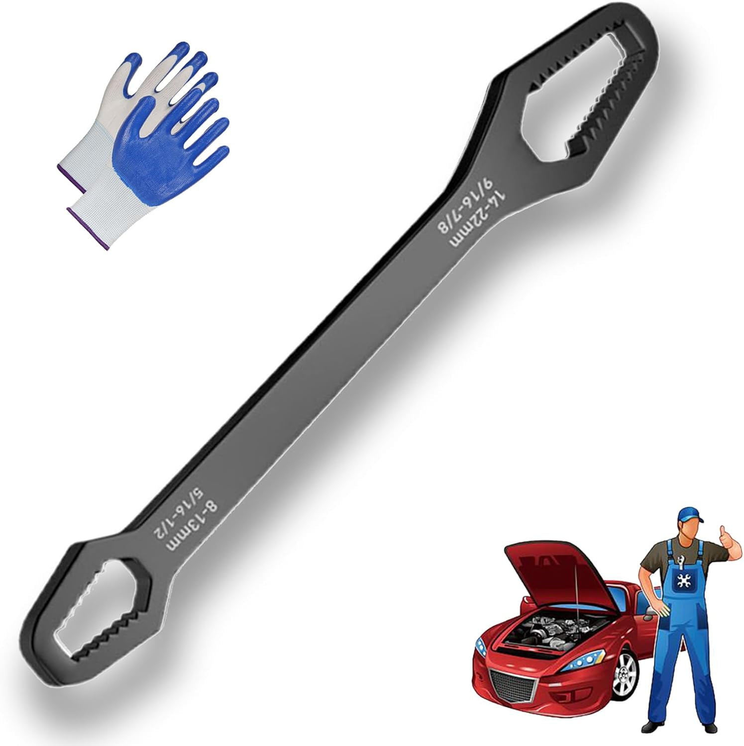 8-22mm Universal Wrench Receive, Multi Wrench, Self Adjusting Wrenchs ...