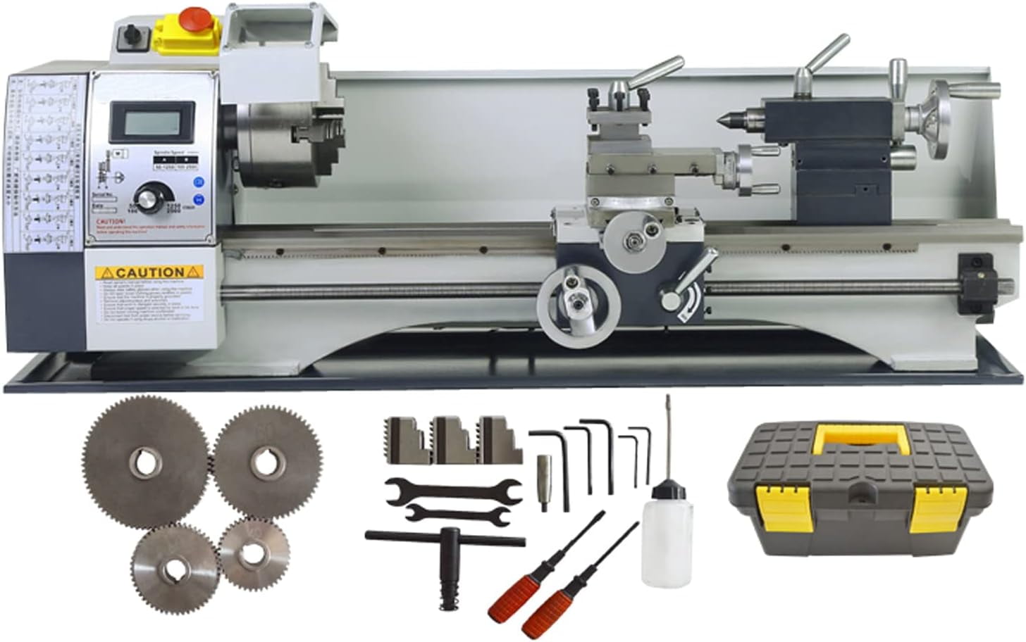 8"*24" Metric Metal Lathe Metal Milling Machine Precision Bench Lathe ...