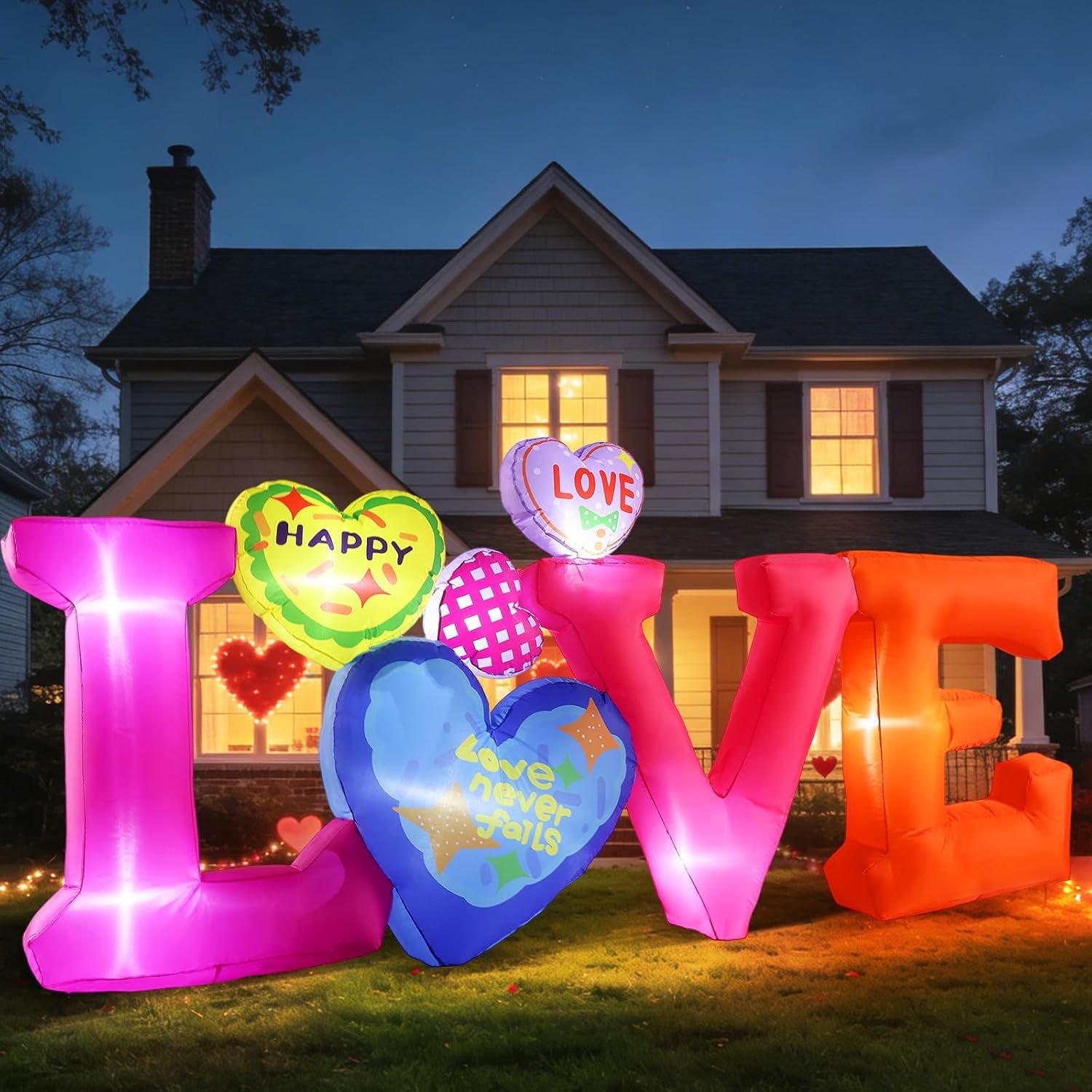 8.2FT Long Valentines Day Inflatables Outdoor Decorations - Blow up ...