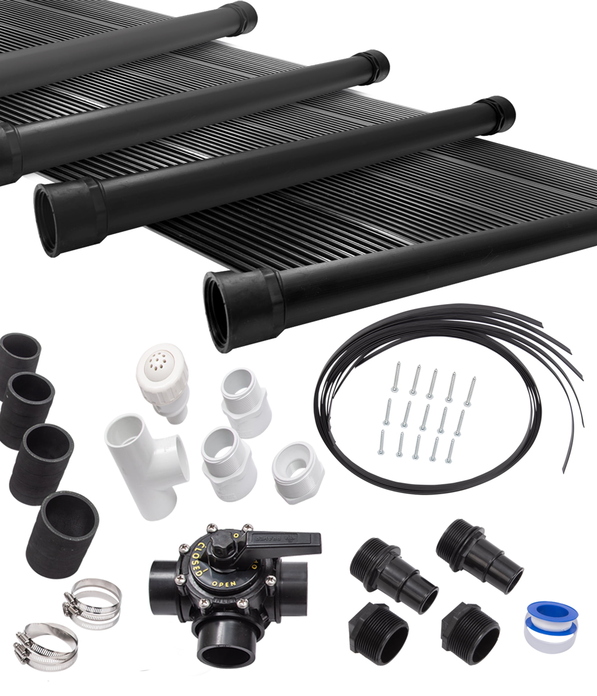 8-2X20' SunQuest Solar Swimming Pool Heater Complete System with Roof ...
