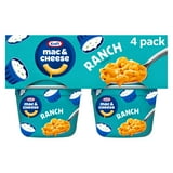 Kraft Ranch Flavored Mac & Cheese Dinner, 4 Ct Pack, 2.05 oz Cups ...