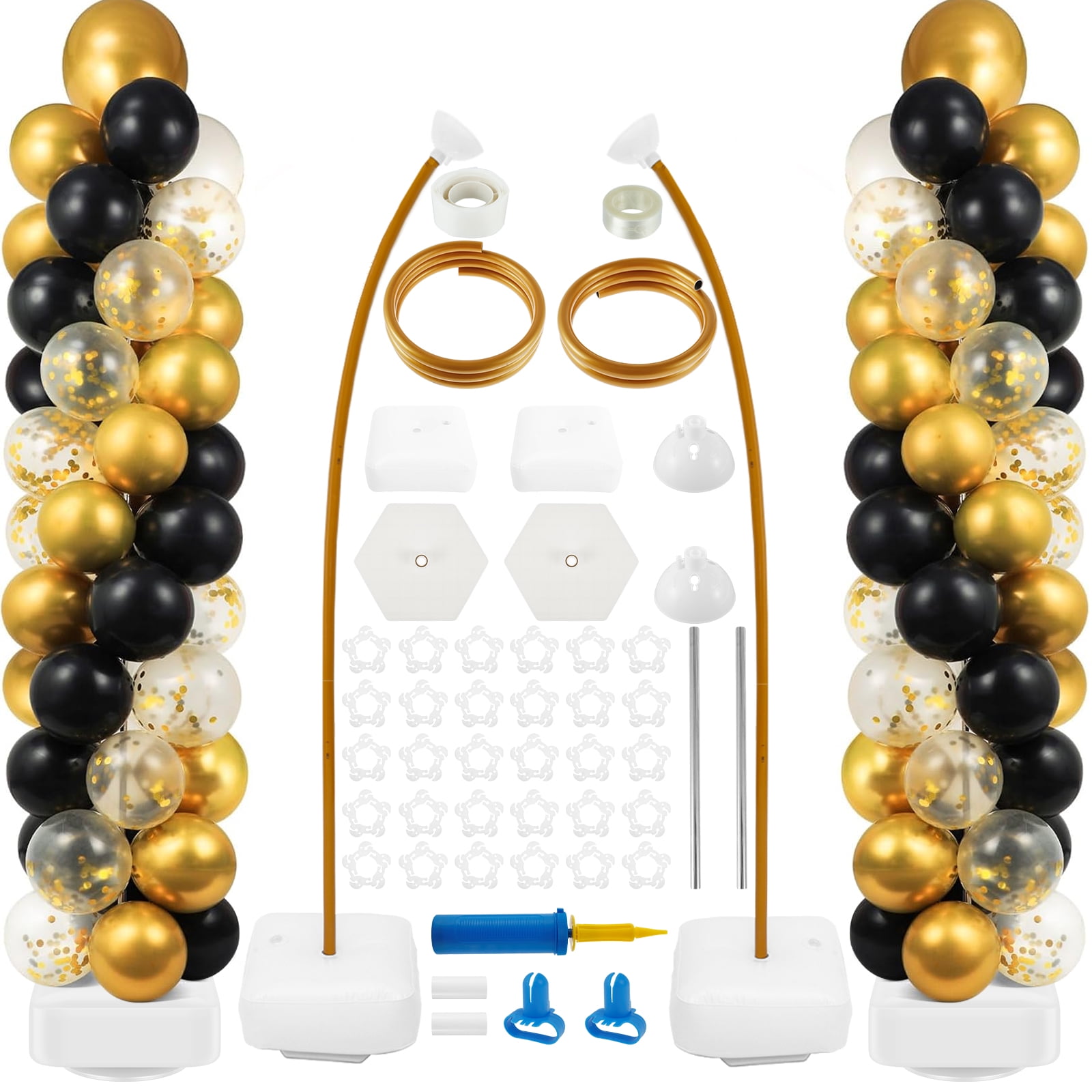 8.2ft&5ft Balloon Arch Kit Glod Free Bending Shape Deformation Balloon ...