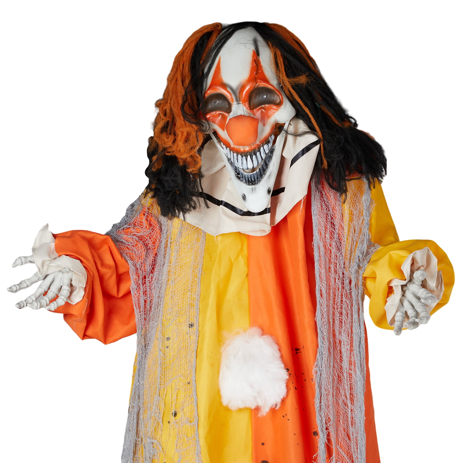 8.2ft Red-Eyed Clown Halloween Decoration for Yard/Garden: Spooky Outdoor Decor with Scary ...