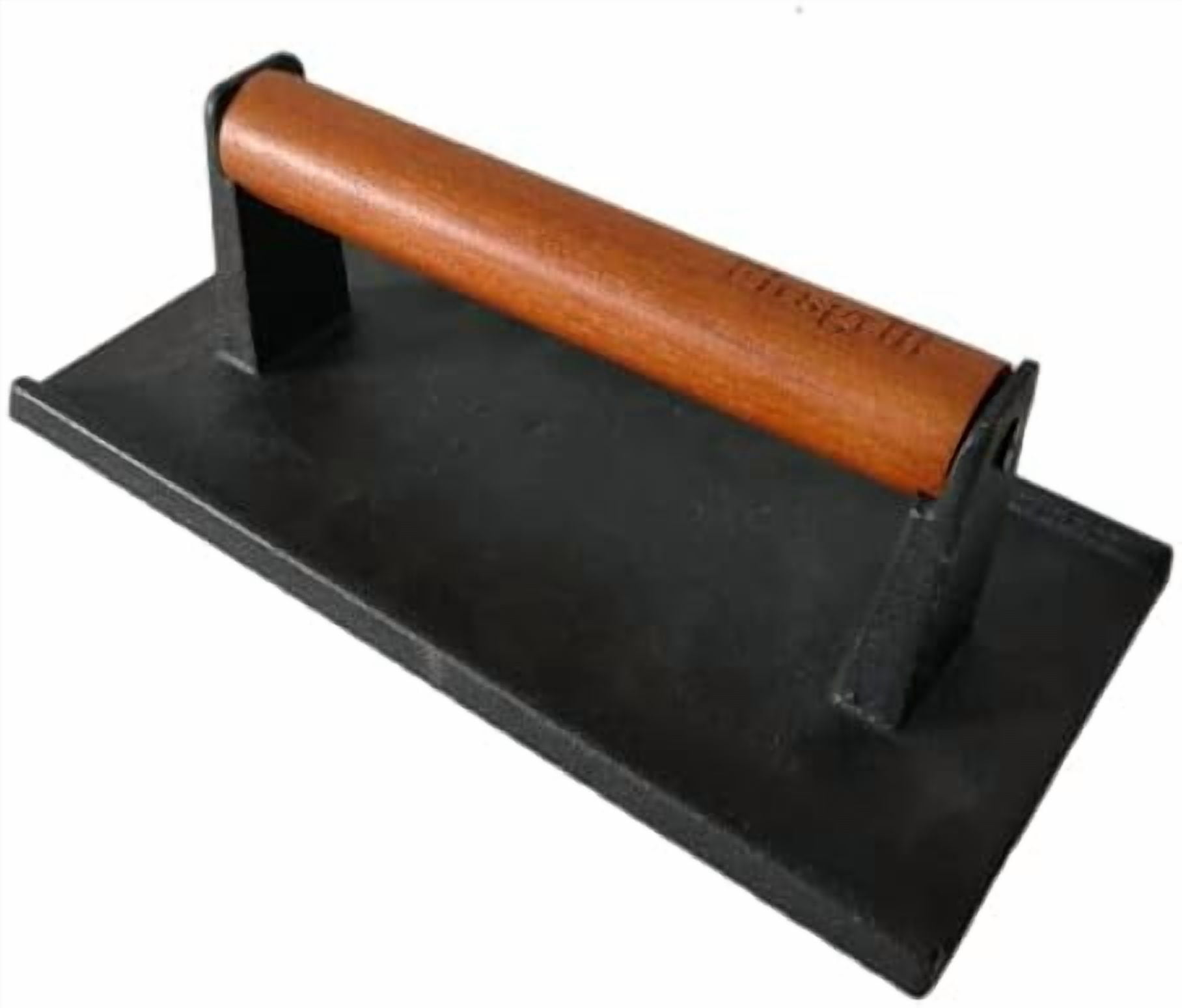 8.3"×4.3" Heavy-duty Cast Iron Grill Burger Press and Meat Steak with ...