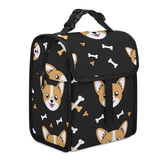 8.3×9.8in Insulated Lunch Bag Leak-Proof And Easy To Clean Zipper ...