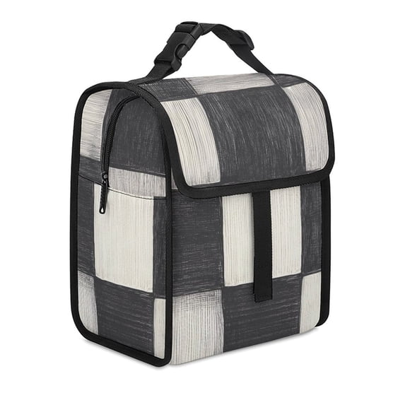 8.3×9.8in Insulated Lunch Bag Leak-Proof And Easy To Clean Zipper ...