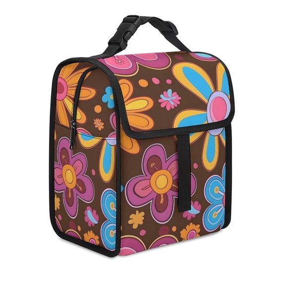 8.3×9.8in Insulated Lunch Bag Leak-Proof And Easy To Clean Zipper ...