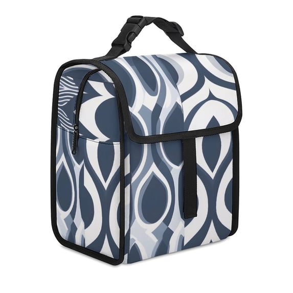 8.3×9.8in Insulated Lunch Bag Leak-Proof And Easy To Clean Zipper ...