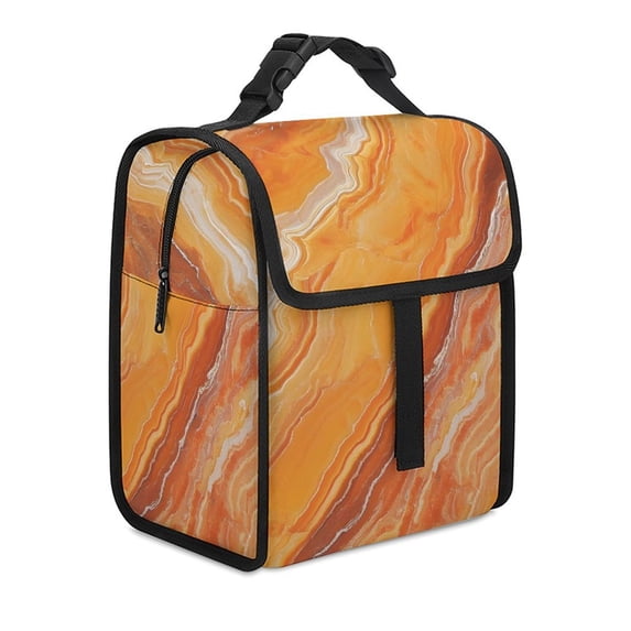 8.3×9.8in Insulated Lunch Bag Leak-Proof And Easy To Clean Zipper ...