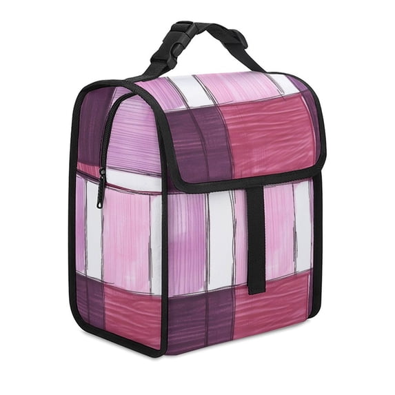 8.3×9.8in Insulated Lunch Bag Leak-Proof And Easy To Clean Zipper ...
