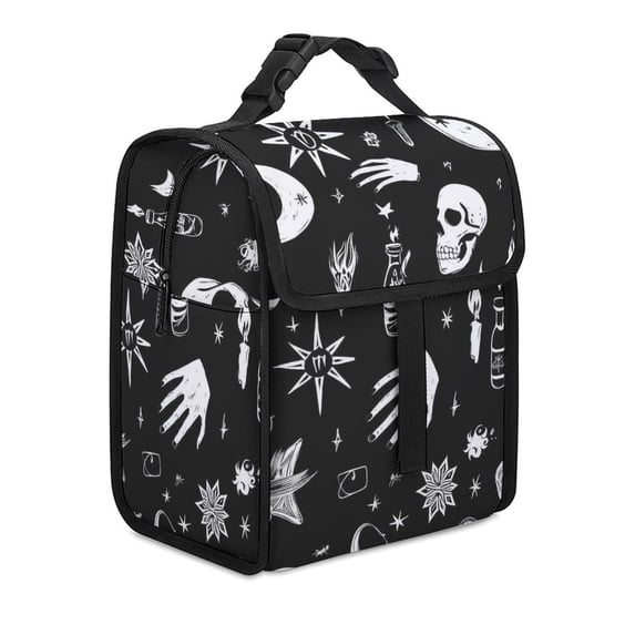 8.3×9.8in Insulated Lunch Bag Leak-Proof And Easy To Clean Zipper ...