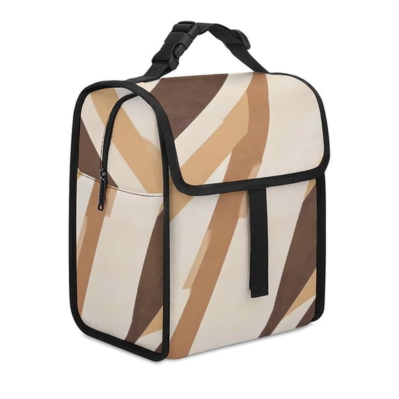 8.3×9.8in Insulated Lunch Bag Leak-Proof And Easy To Clean Zipper ...