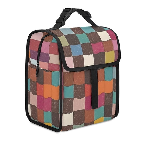 8.3×9.8in Insulated Lunch Bag Leak-Proof And Easy To Clean Zipper ...