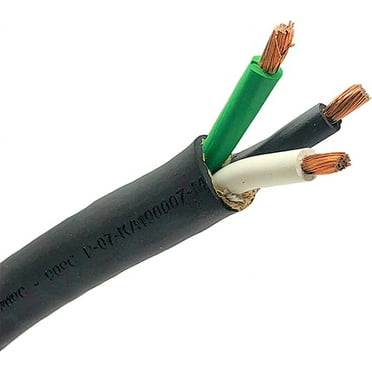 GearIT 8/3 8 AWG Portable Power Cable (25 Feet - 3 Conductor) SOOW 600V ...