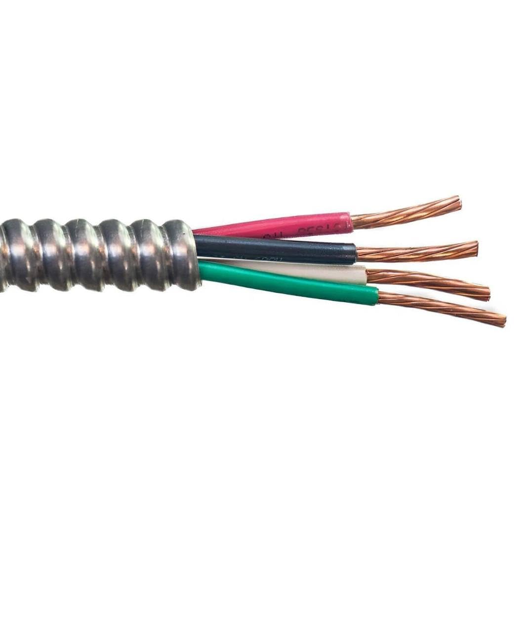 8/3 MC Cable Stranded Metal Clad Type Cable with Ground Wire ...