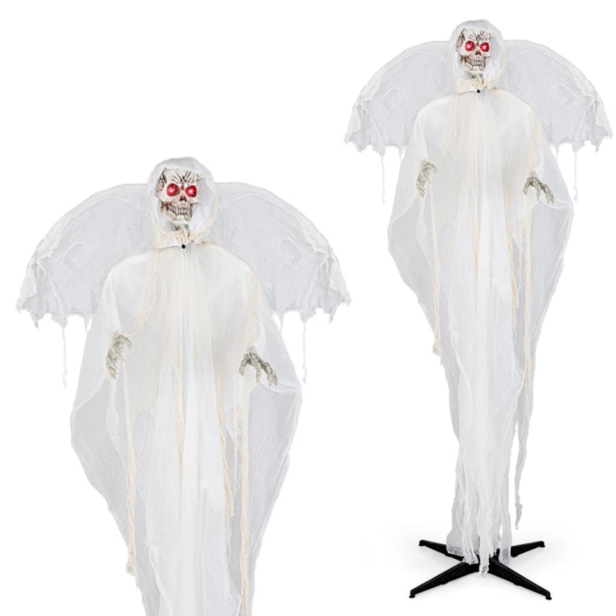 8.3 ft Halloween Standing Haunted Angel, Halloween Animatronic with ...