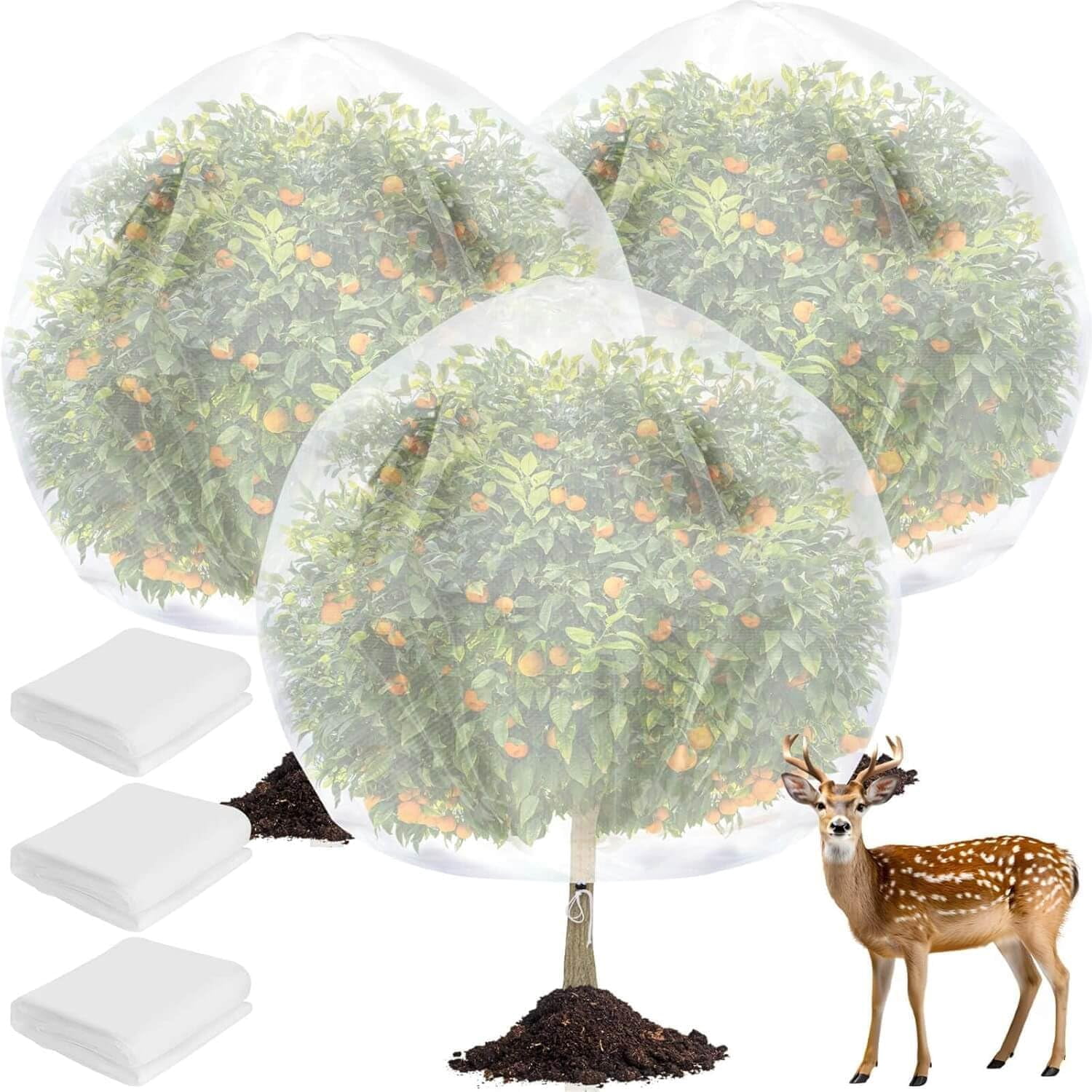 8.3 x 6.6 ft Fruit Trees Netting,3Pcs Large Tree Nets for Fruit Trees ...