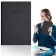 8.3"x5.7" PU Leather Notebook with Ribbon Bookmark – 160 Thick Pages ...