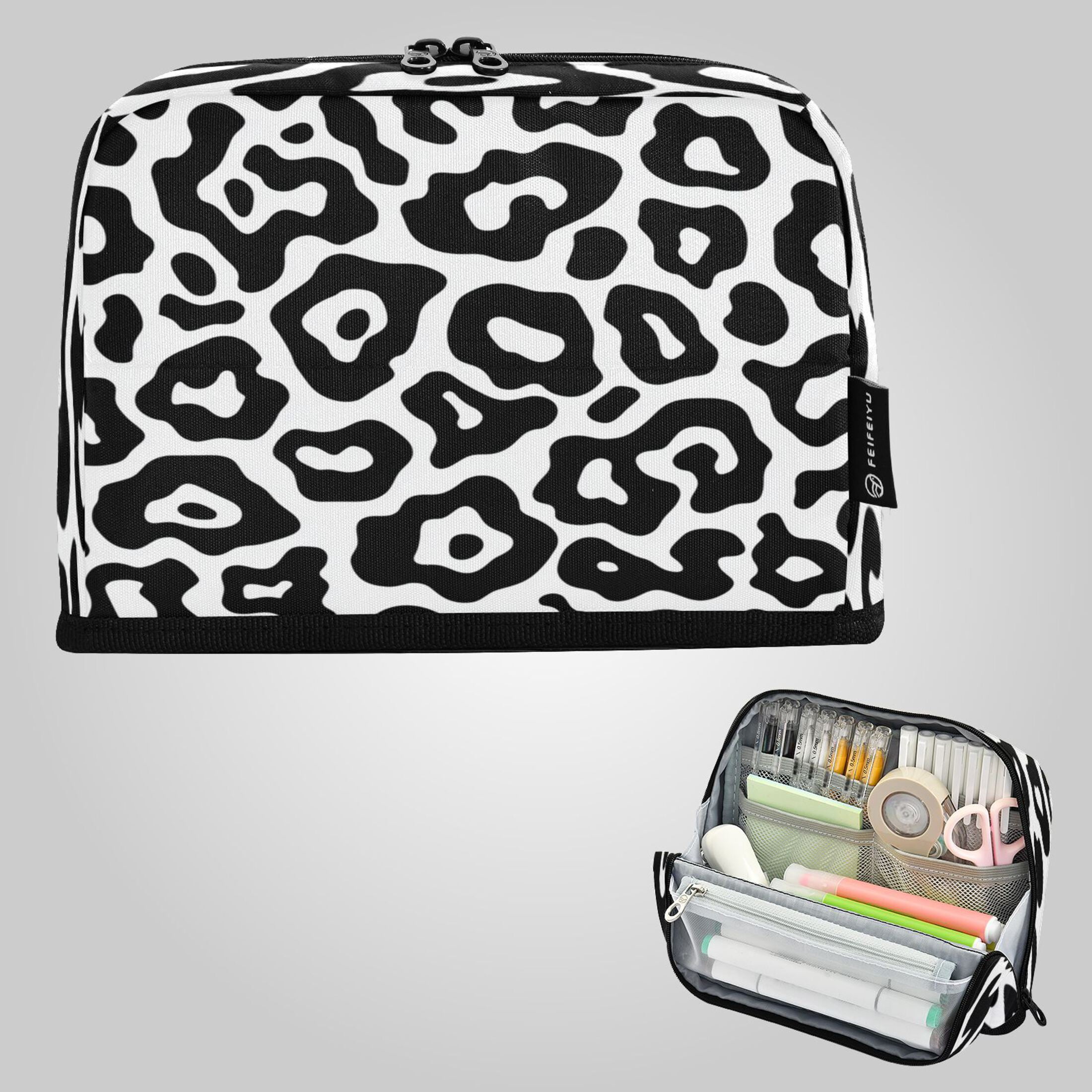 8.3"x5.9" Large-Capacity Multi-Pocket Vertical Pencil Case Graphic ...