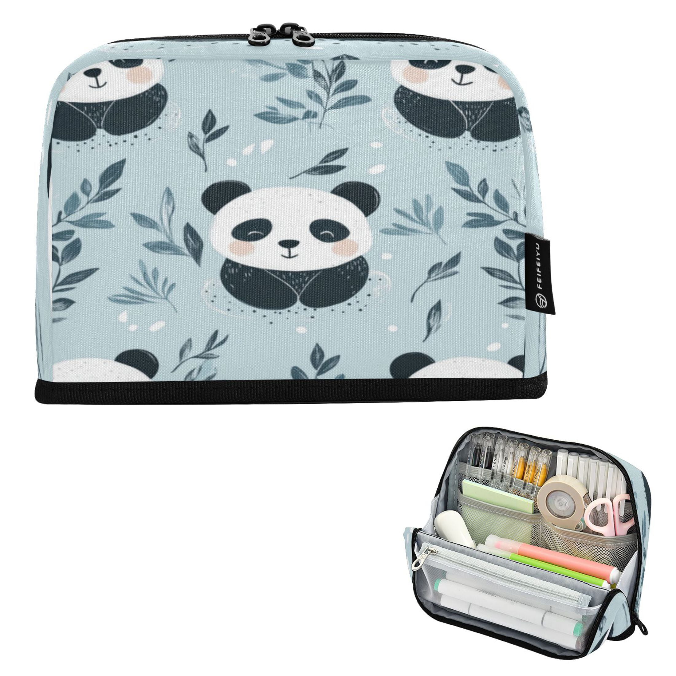8.3"x5.9" Large-Capacity Multi-Pocket Vertical Pencil Case Lovely ...