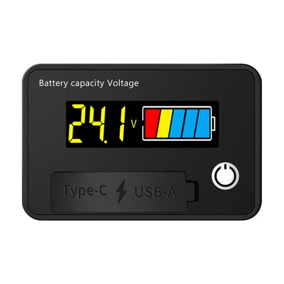 8-30V Battery Monitors, Digital Battery Capacity Tester,Car Battery ...