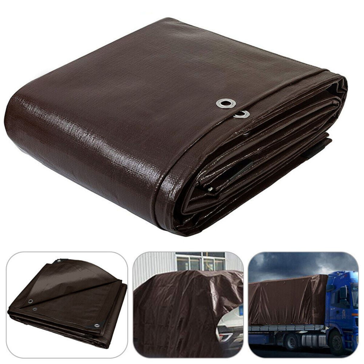 8*30ft Heavy Duty Tarpaulin 16 Mil Waterproof Canopy Shelter Cover ...