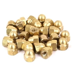 8-32 Brass Acorn Nuts. (25) Solid Brass. Quality Hardware. - Walmart.com