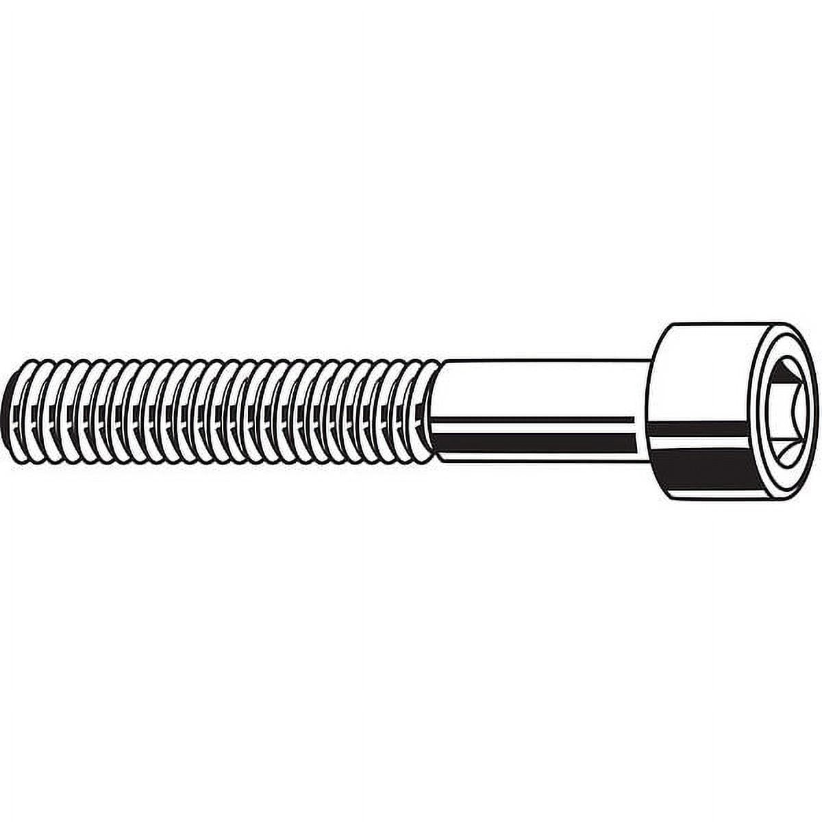 #8-32 Socket Head Cap Screw, Black Oxide Alloy Steel, 1-1/2 in Length ...
