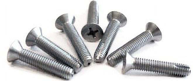 8-32 x 1/2" Type 1 Thread Cutting Screws / Phillips / Flat Head / Steel ...