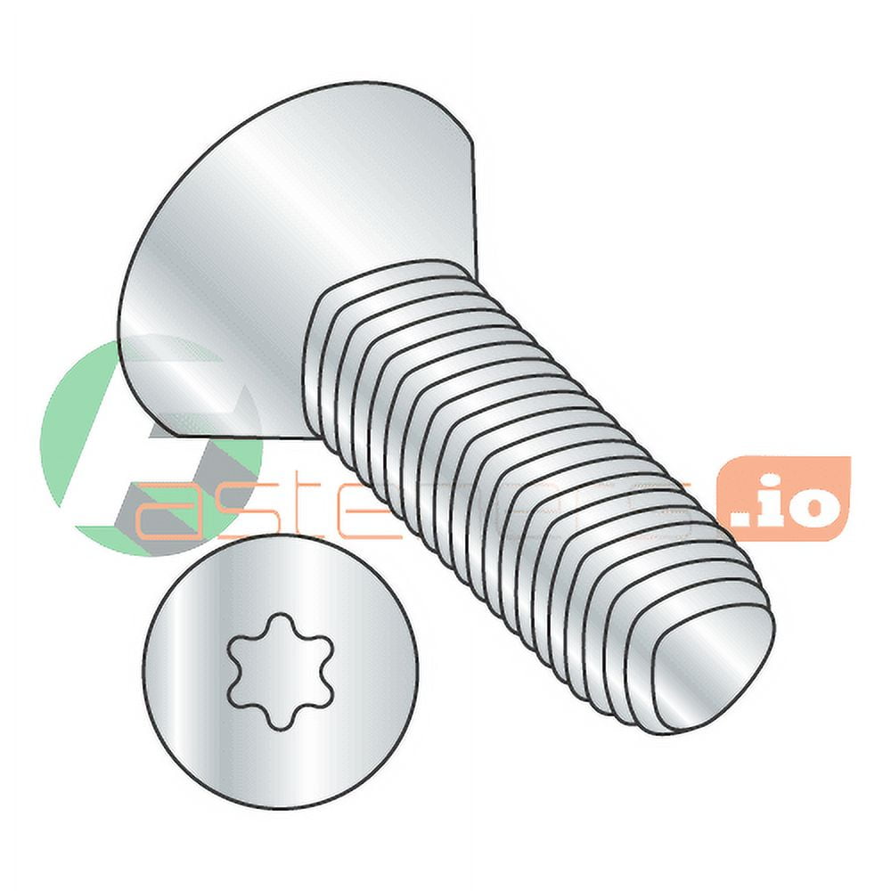 8-32 x 3/4" Full Trilobe Thread Forming Screws / Six-Lobe (Torx) / Flat ...