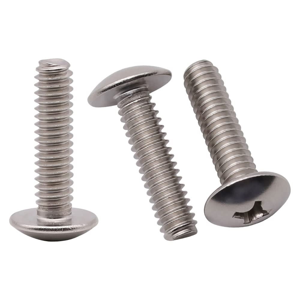 #8-32 x 3/8" (100 Pack) Phillips Truss Head Machine Screws for Cabinet ...